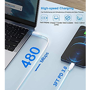 Exeric iPhone12 Fast Charger [MFi Certified] Fast Wall Charger 20W USB C Charger Power Adapter PD Fast Charger Type C to Lightning Cable Compatible iPhone13/12/Mini/Pro Max/11/11 Pro Max/Xs Max (3FT)