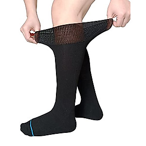 VEIGIKE Walking Boot Socks Replacement Sock Liner for Orthopedic Walker Brace,Tube Socks Under Air Cam Walkers and Fracture Boot Cast Surgical leg Cover Black 2 Pairs