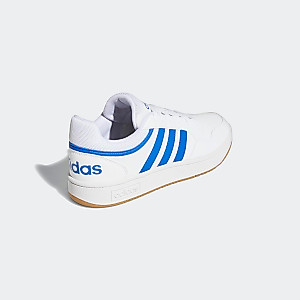 adidas Men's Hoops 3.0 Basketball Shoe, White/Team Royal Blue/Gum, 9.5