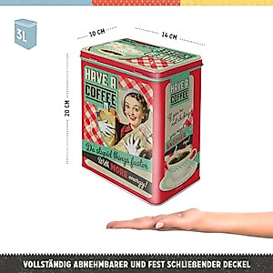 Nostalgic-Art Retro Storage Box L Have A Coffee-Gift Idea for Nostalgic, 3 l, Vintage Design
