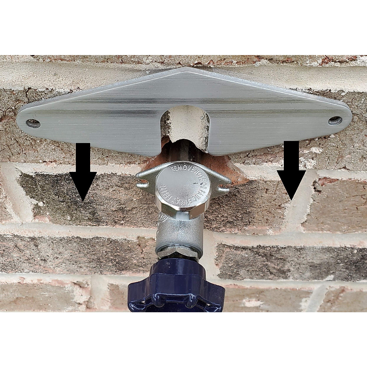 Hose Bib Buddy 2 Pack - Spigot Mounting Plate Hose Bib Repair Kit | Outdoor Faucet Repair Kit | Registered Original USA | SharkBite Hose Bib Mounting Plate | No Removal or Plumbing Required (2 Pack)