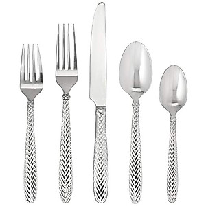 Wallace Reins 18/10 Stainless Steel Flatware Set, 20-Piece, Service for 4