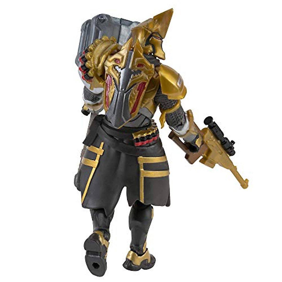 FORTNITE Ultima Knight Hot Drop Figure - 4 Inch Action Figure with 25+ Points of Articulation - Includes Vanquisher Harvesting Tool, Palm Leaf Umbrella Glider, Dragoncrest Back Bling, 5 Weapons