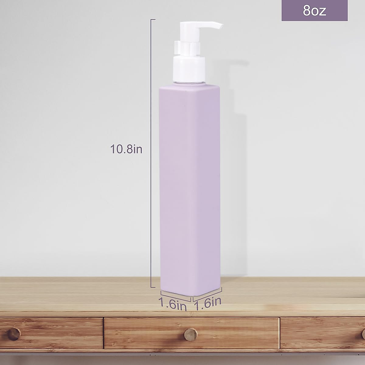 UMETASS 8 oz Leak Proof Shampoo and Conditioner Bottle, Refillable Plastic Shampoo Bottles for Bathroom, Kitchen, Hotel, Large Shampoo and Conditioner bottles(no flip caps)