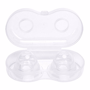 2 Pcs Nipple Corrector Nipple Pullers Everters for Flat and Inverted Nipples with Travel Case for Breast Feeding Nursing Mothers