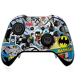 Skinit Decal Gaming Skin compatible with Xbox One Elite Controller - Officially Licensed Warner Bros Batman Comic Book Design