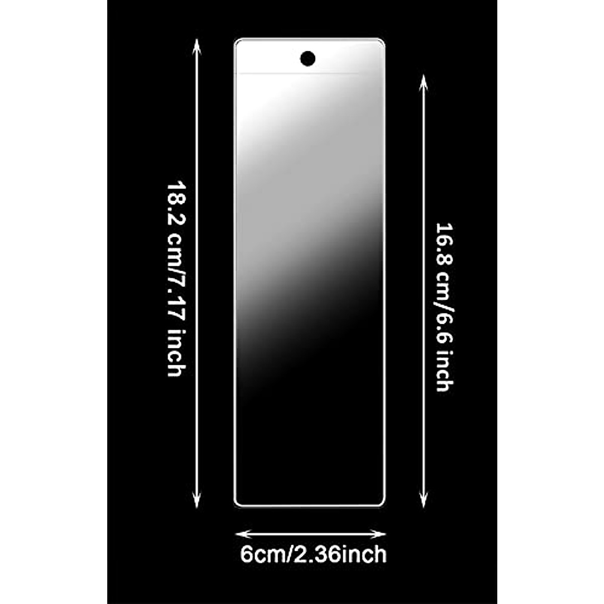 Clear Bookmark Sleeves Penta Angel 20Pcs Plastic Blank Photobooth Frames Vinyl Book Markers Cover Holder with Hole for Students Reading Wedding Valentine’s Gift Party Favor, 6.69x2.28’’ (20)