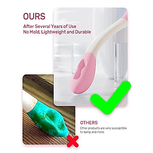 Vammcht Toilet Aids for Wiping, Long Reach Comfort Bottom Buddy Wiping Aid for Toileting, Butt Wiper for Obesity People Disabled Elderly Pregnant Surgery Recovery Handicap Accessories Pink