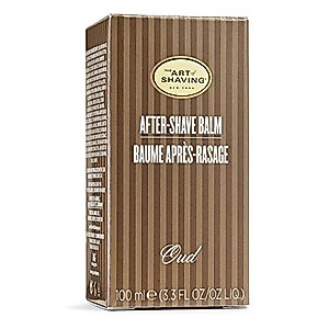 The Art of Shaving After-Shave Balm for Men - Face Moisturizer, Clinically Tested for Sensitive Skin, Oud, 3.3 Ounce