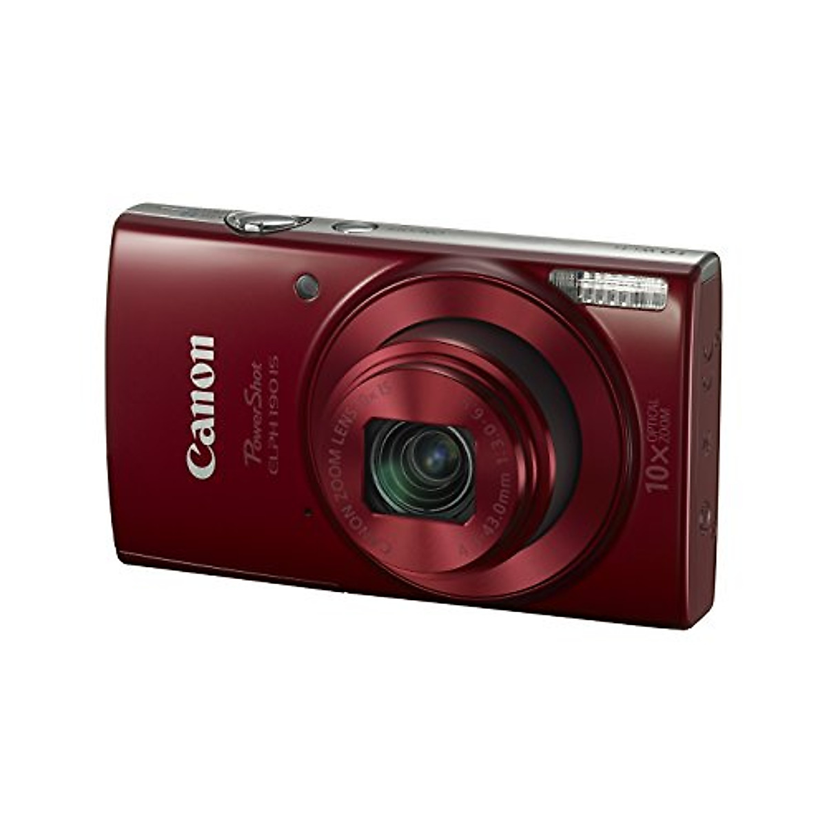 Canon PowerShot ELPH 190 Digital Camera w/ 10x Optical Zoom and Image Stabilization - Wi-Fi & NFC Enabled (Red)