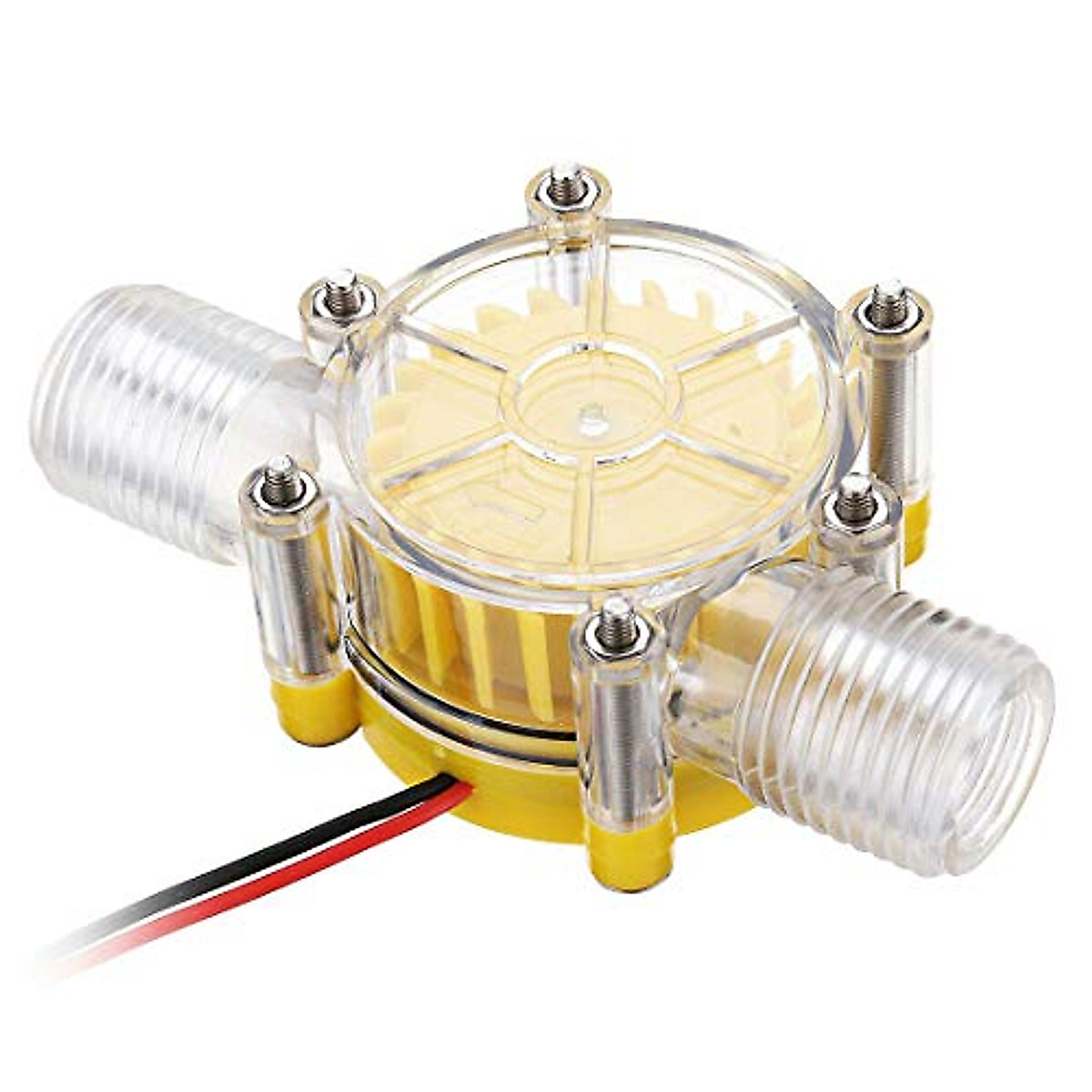 wonofa Water Flow Generator Turbine Generator Hydroelectric Micro Hydro Generator 1/2 Inch Portable Water Charger 10W 12V