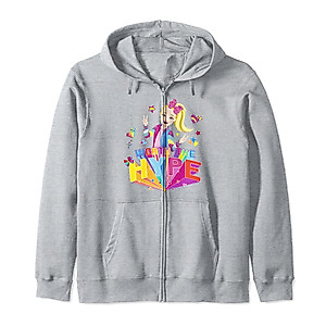 JoJo Siwa Worth The Hype Rainbow Text Zip Hoodie