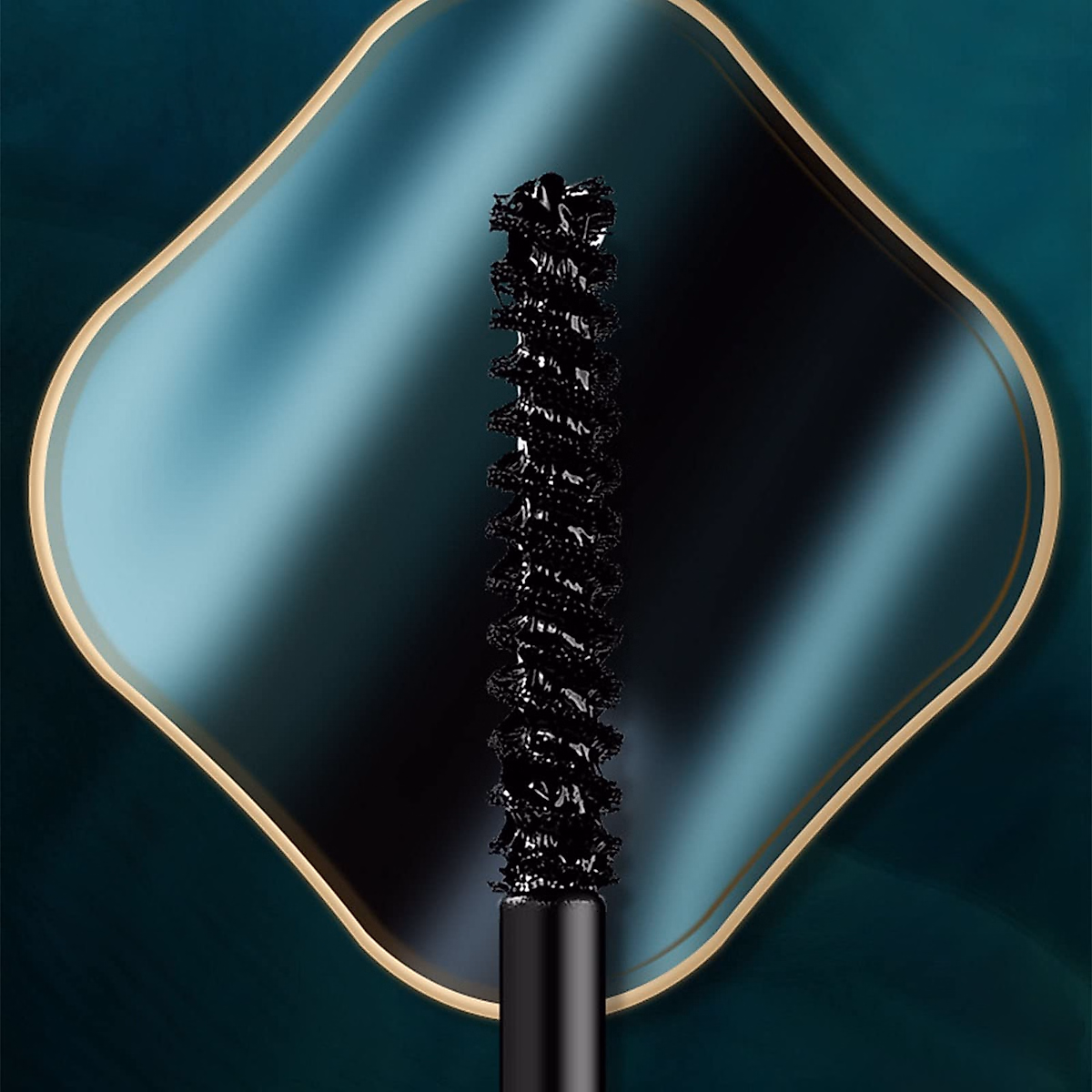 Black Mascara Waterproof and Easy to Apply Color Lasting Non Allergic Daily Party Party Mascara with (A, One Size)