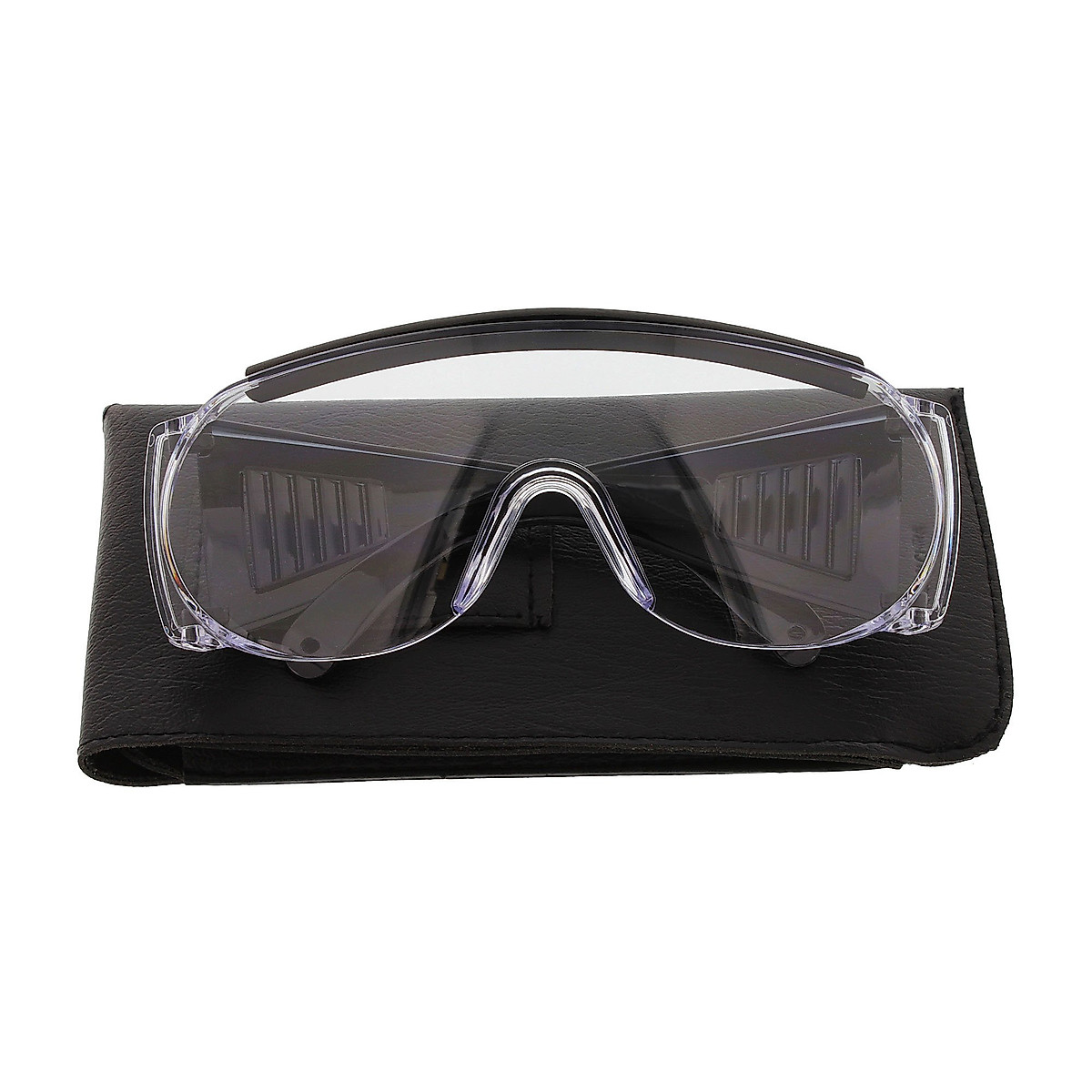 Large Slip-in Case Holder for Safety Glasses with Clip and Belt Loop