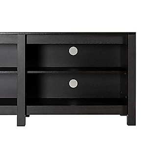 Zinus Camden TV Stand for TVs up to 65” / Contemporary Entertainment Center with Open Shelving/TV Stand with Storage/Living Room or Bedroom Furniture, Espresso