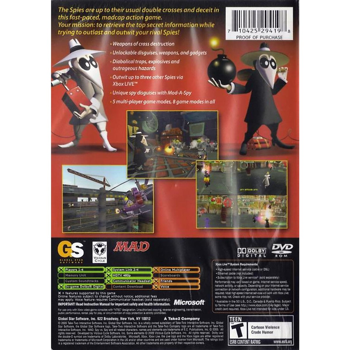 Spy vs Spy - Xbox