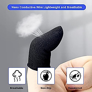 Semiconductor Phone Cooling Fan, Phone Cooler for iPhone Android Smartphones, Mobile Phone Radiator Heatsink (with 9 Finger Sleeves)