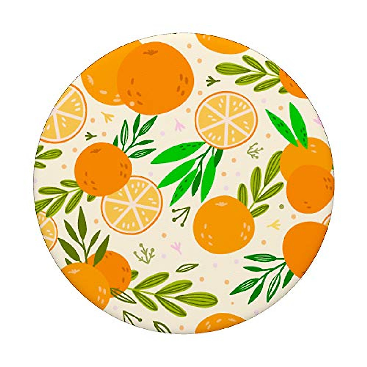 Orange Fruit Slices Pattern Summer Food Citrus Fruit Oranges PopSockets PopGrip: Swappable Grip for Phones & Tablets