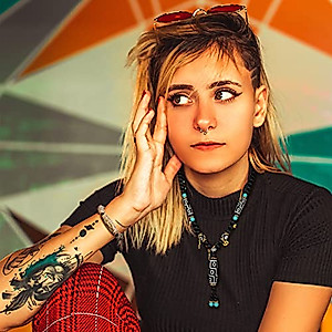 ZenBless Dzi Beads Tibetan Bracelet Mala Beads Feng shui Buddhist Meditation Amulet Three Eyes Nine Eyes Dzi Bead Necklace Bracelet Good Luck Gifts for Women Men