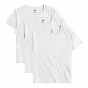Hanes Essentials Oversized T-Shirt Pack, Cotton Tee for Women, Relaxed Fit, 3-Pack, White