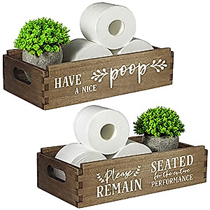 TJ.MOREE Bathroom Toliet Roll Storage Box, Use in Bathroom Toilet Paper Storage Bathroom Decor Box