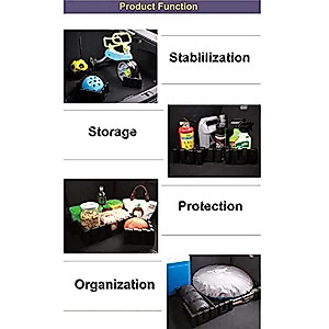 Multipurpose Cargo Organizer Blocks Car Trunk Storage Organizer Blocks, Available to Wool Trunk's Carpet for Car/Truck/SUV/Van, Set of 4