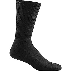DARN TOUGH Tactical Midweight Boot Sock (Style #T4021) - Black, Large