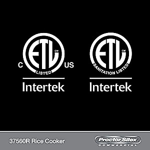 Hamilton Beach Proctor Silex Commercial 37560R Rice Cooker/Warmer, 60 Cups Cooked Rice, Non-Stick Pot, Hinged Lid, Stainless Steel Housing, 1 Year Warranty