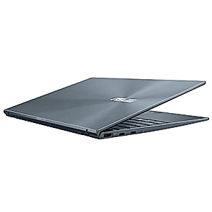 ASUS ZenBook 14 Ultra-Slim Laptop 14” Full HD NanoEdge Display, Intel Core i7-1165G7, 8GB RAM, 512GB PCIe SSD, NumberPad, Thunderbolt 4, Windows 10 Home, AI noise-cancellation, Pine Grey, UX425EA-EH71