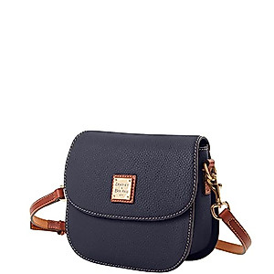 Dooney & Bourke Handbag, Pebble Grain Saddle Bag Crossbody - Blue