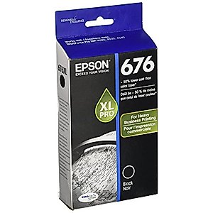 Epson T676XL120 DURABrite Ultra 676 Inkjet Cartridge -Black