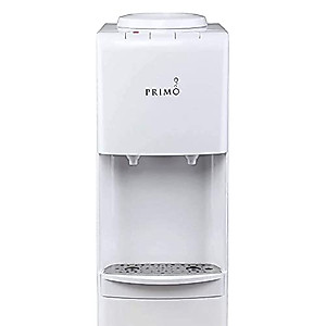 Primo Top-Loading Water Dispenser - 2 Temp (Hot-Cold) Water Cooler Water Dispenser for 5 Gallon Bottle w/Child-Resistant Safety Feature, White