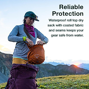 Osprey 20L Waterproof Dry Sack with Window, Black