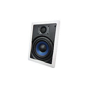 Silver Ticket Products 1 x Center, 1 x Left & 1 x Right in-Walls and 2 x in-Ceiling Surround Sound 5.1 Speaker Home Theater Bundle Package