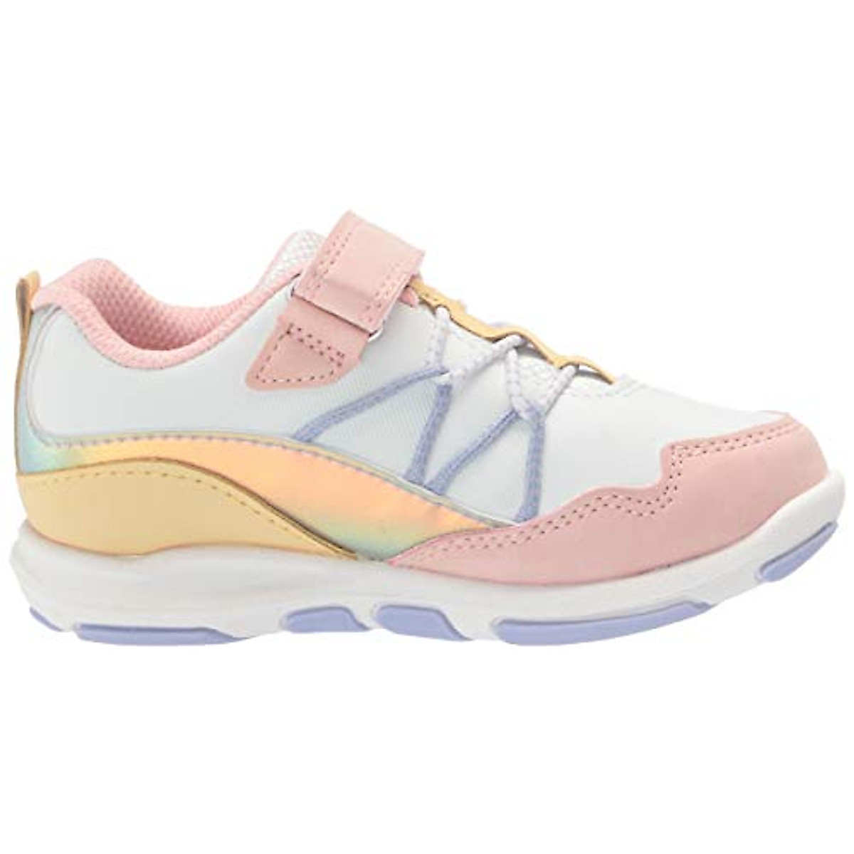 OshKosh B'Gosh Girls EverPlay Soley Sneaker, White Multi, 5 Toddler