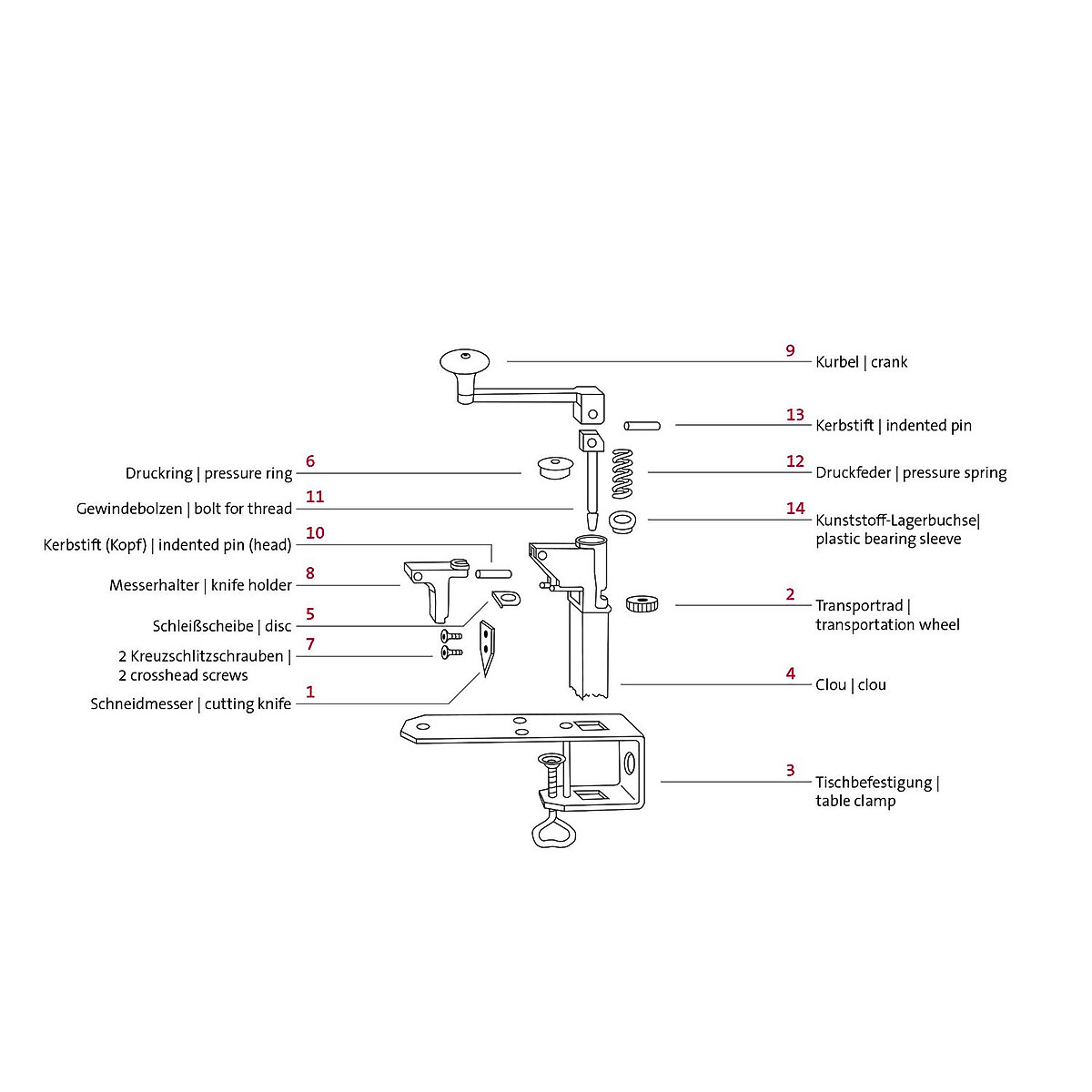 westmark 19802260 Can Opener, Commercial, Stainless Steel