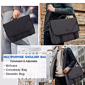 Messenger Bags for men,Lightweight 15.6 inch Laptop Bag for Work business Vonxury