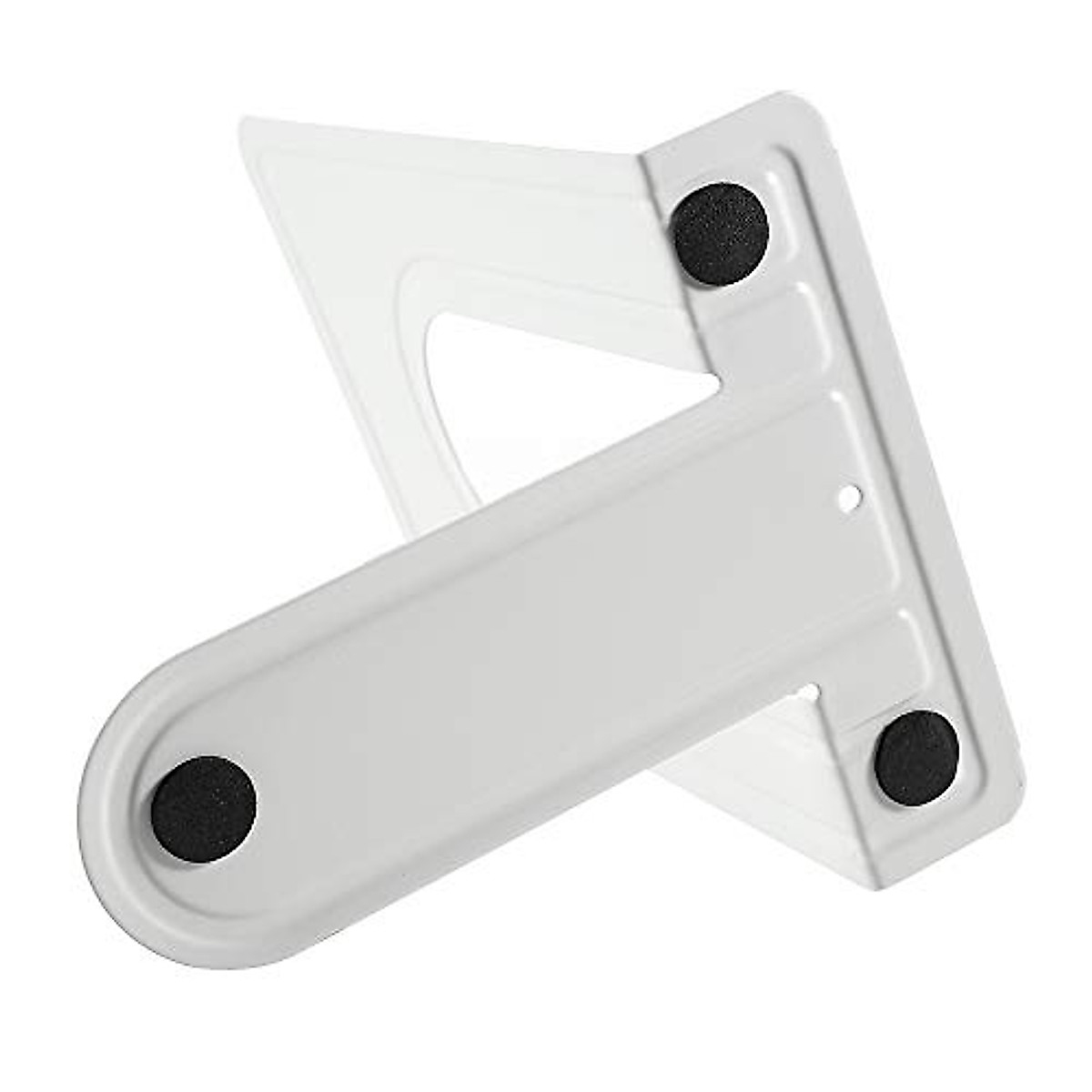 Bookends, Metal Bookends Book Ends Economy Universal Nonskid Heavy Duty Bookends Shelves Office White 6.69 x 4.9 x 4.3in,3 Pair/6 Piece