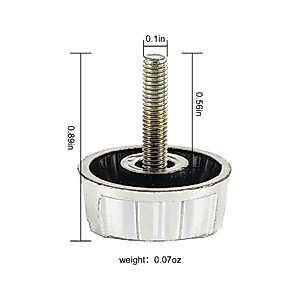 Goture 4PCS Silver Universal Screw Caps Covers - Durable Fishing Tackle Accessories for Replacing Fishing Spinning Reel Handle Screw Caps