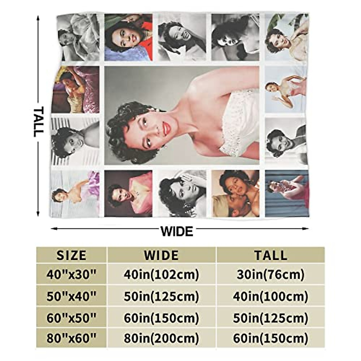 Dorothy Music and Dandridge Blanket Soft Warm Flannel Fleece Blanket Throw Blankets for Bed Couch 80"x60"