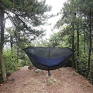 Hammock Bug Net - 12' Hammock Mosquito Net Fits All Camping Hammocks, Compact, Lightweight and Fast Easy Set Up, Security from Bugs and Mosquitoes, Essential Camping and Survival Gear (Black)