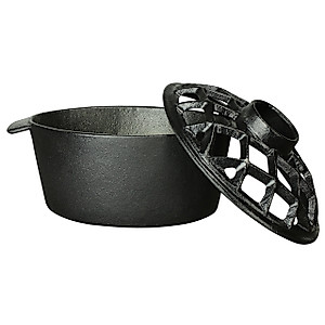 US Stove Company LS-02 Lattice Steamer, Black