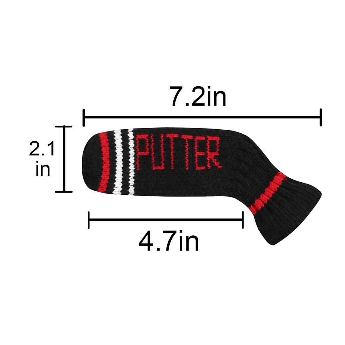 Scott Edward Blade Putter Cover Knitted, 1 Piece in Pack, Fits Golf Blade Putters Cute and Soft