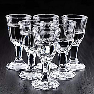 REATR 0.4oz 10ml Unique Mini Wine Shot Glasses Set of 6 (only 12 ml)