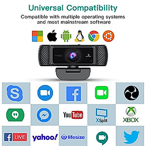 NexiGo N680 1080P Business Webcam with Microphone, Software and Privacy Cover, AutoFocus, Streaming USB Web Camera, for Online Class, Zoom Meeting Skype Facetime Teams, PC Mac Laptop Desktop