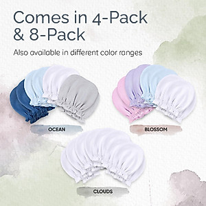 KiddyCare Baby Hand Mittens, Ultra Soft Newborn Gloves for Boys & Girls, Scratch-Resistant 0-6 Months, Breathable and Gentle Elastic Cuffs, Unisex Mittens for Everyday Comfort and Protection 4-Pack