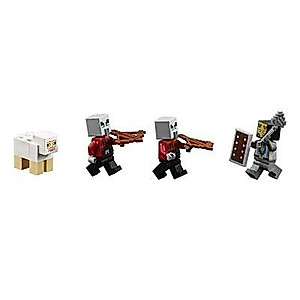 LEGO Minecraft The Pillager Outpost 21159 Awesome Action Figure Brick Building Playset for Kids Minecraft Gift (303 Pieces)