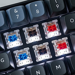 Keychron K6 Pro Wireless Custom Mechanical Keyboard, QMK/VIA Programmable Macro, Hot-Swappable Keychron K Pro Blue Switch Keyboard, 65% Layout White Backlit Office Keyboard for Mac Windows Linux