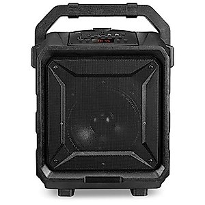 iLive ISB659B Wireless Tailgate Party Speaker, with Built-in Rechargeable Battery and Roller Wheels, Black