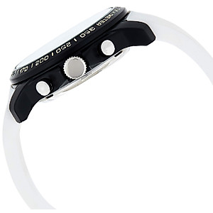 U.S. Polo Assn. Sport Men's Quartz Metal and Rubber Casual Watch, Color:White (Model: US9556)